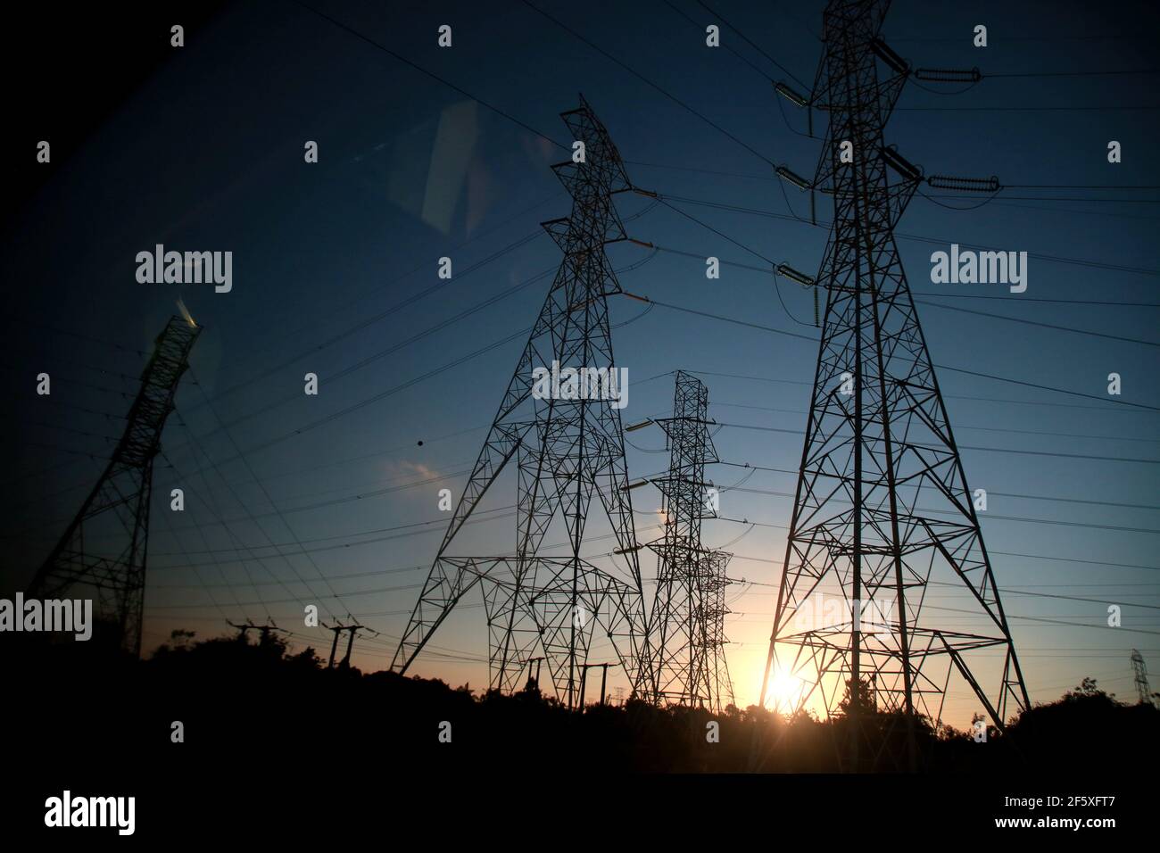 High voltage transmission lines brazil hi-res stock photography and ...