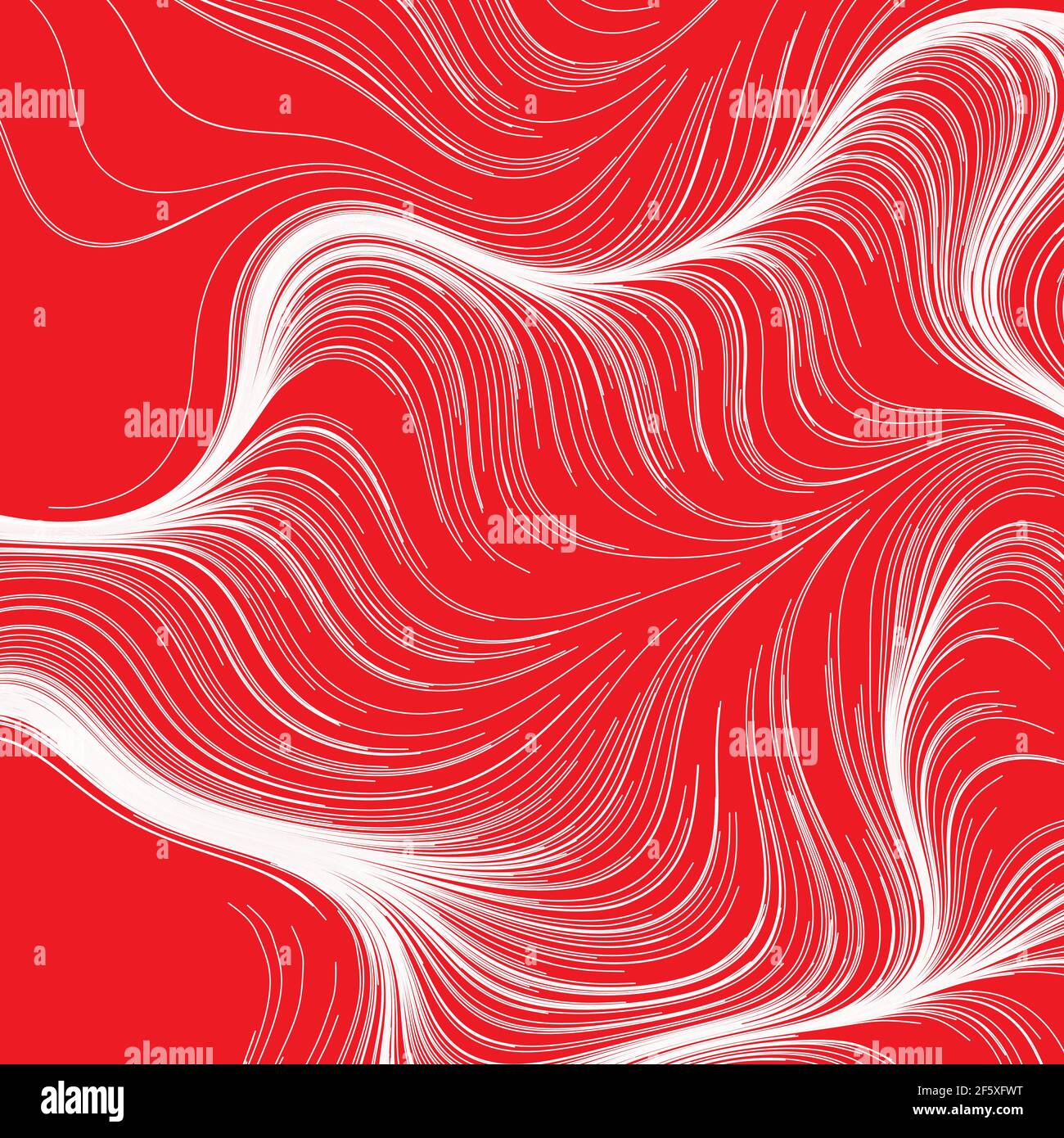 Abstract colorful render of random wavy, curvy, writhe lines design ...