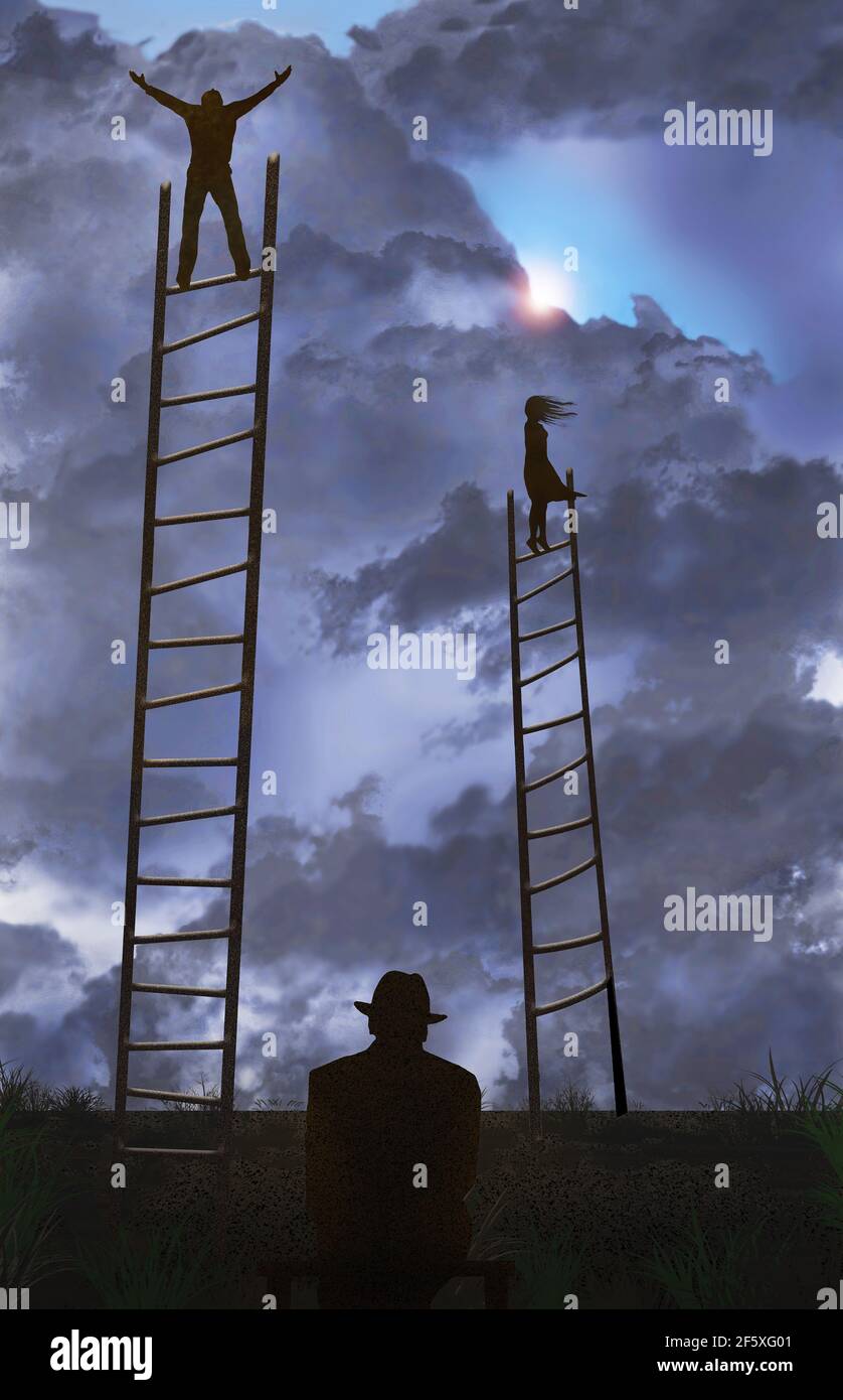 Tall ladders hi-res stock photography and images - Alamy