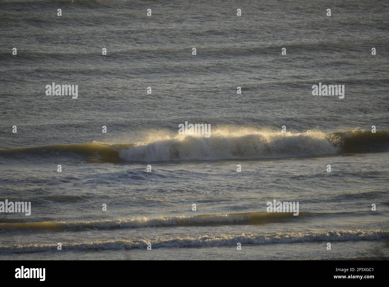 Beach and ocean waves on a Texas beach Stock Photo - Alamy