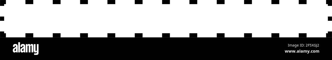 Dashed line border and frame vector element — Stock vector illustration ...