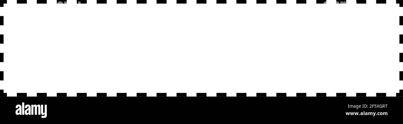 Dashed Line Border And Frame Vector Element — Stock Vector Illustration