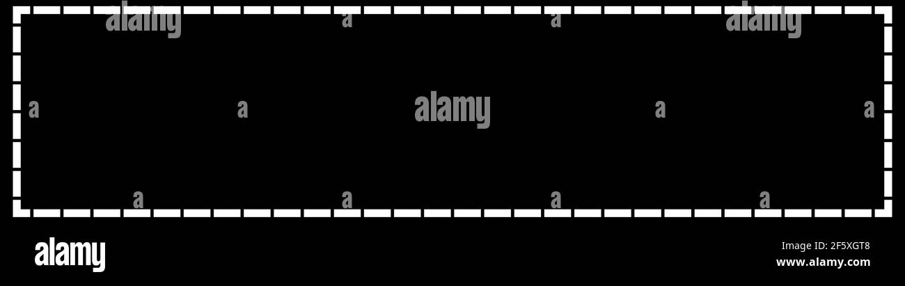 Dashed line border and frame vector element — Stock vector illustration ...