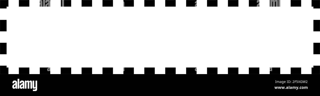 Dashed line border and frame vector element — Stock vector illustration ...