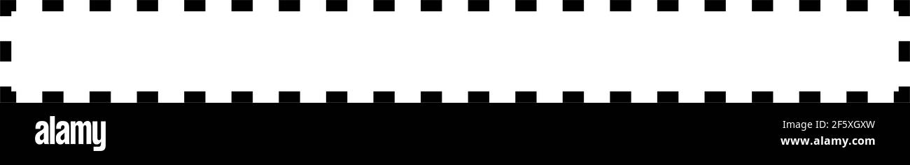 Dashed line border and frame vector element — Stock vector illustration ...