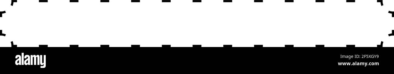 Dashed line border and frame vector element — Stock vector illustration ...