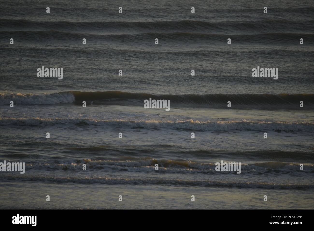 Beach and ocean waves on a Texas beach Stock Photo - Alamy