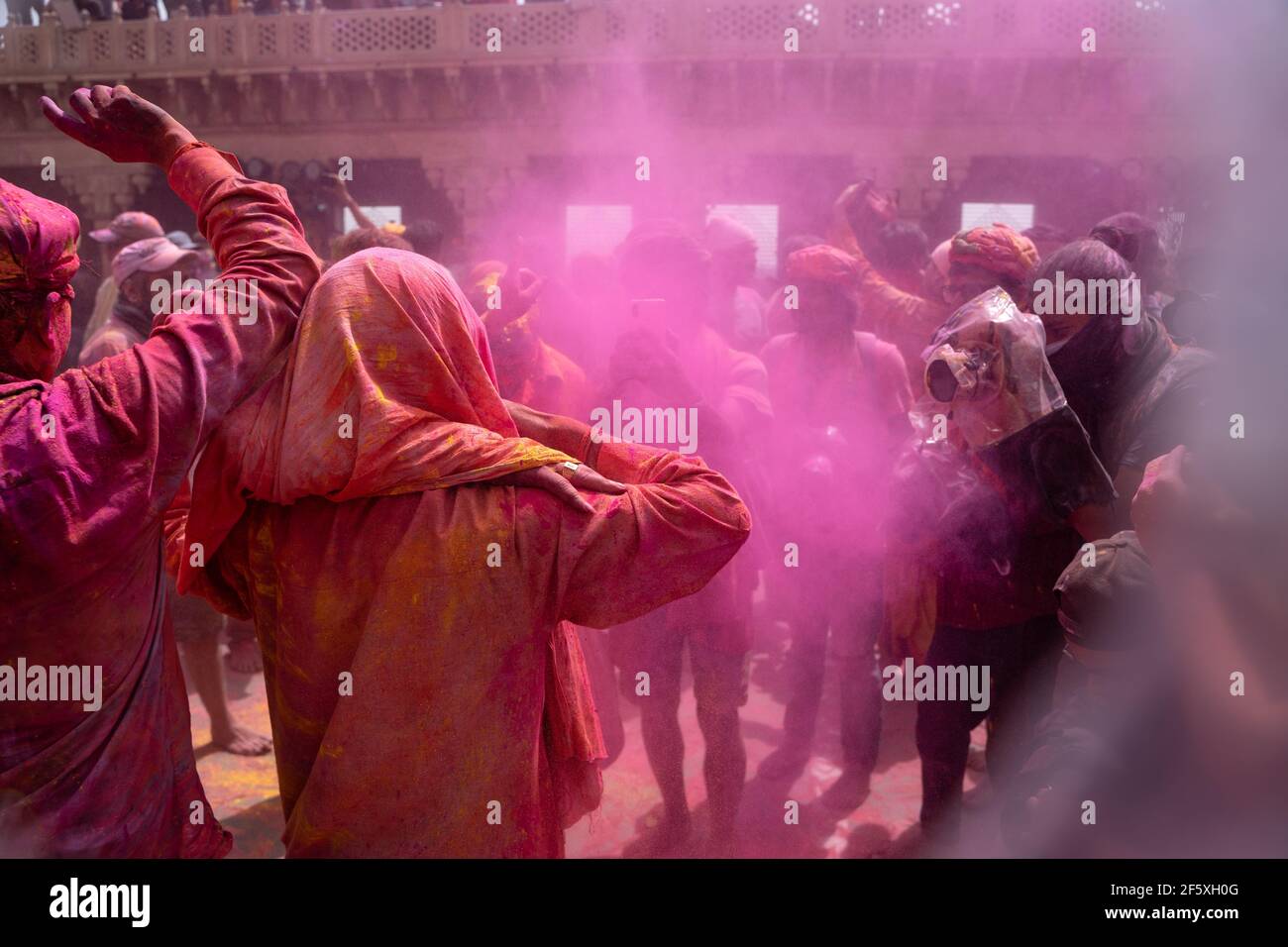 Krishna playing holi hi-res stock photography and images - Alamy
