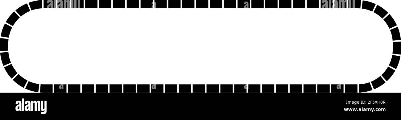 Dashed line border and frame vector element — Stock vector illustration ...