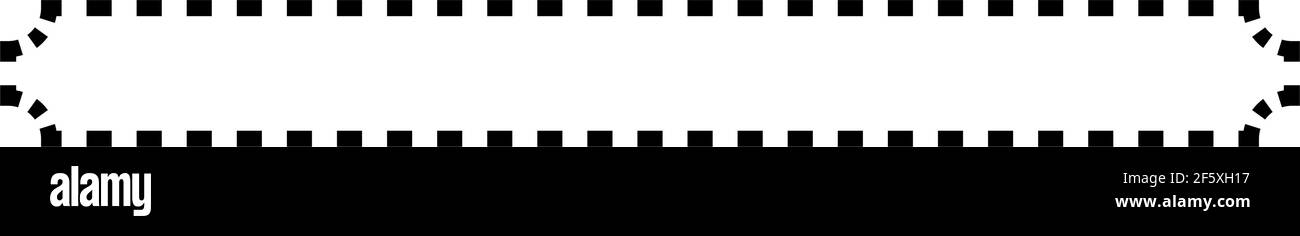 Dashed line border and frame vector element — Stock vector illustration ...