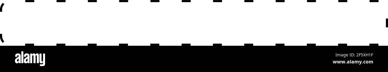 Dashed line border and frame vector element — Stock vector illustration ...