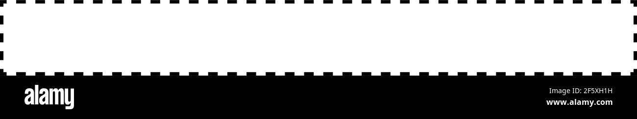 Dashed line border and frame vector element — Stock vector illustration ...