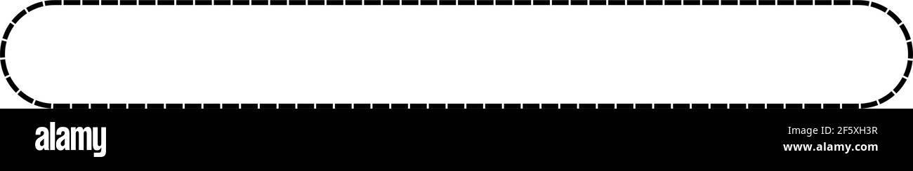 Dashed line border and frame vector element — Stock vector illustration ...