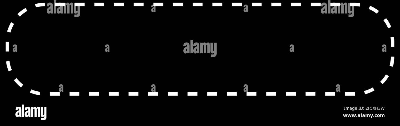 Dashed line border and frame vector element — Stock vector illustration ...