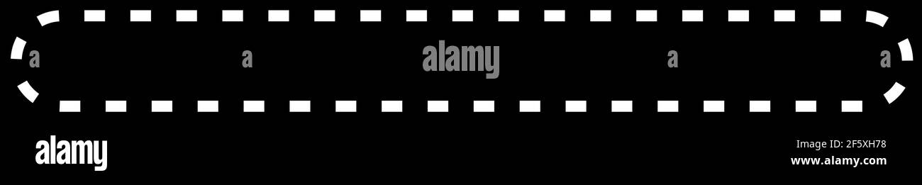 Dashed line border and frame vector element — Stock vector illustration ...