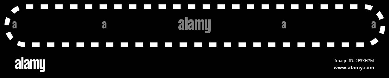 Dashed line border and frame vector element — Stock vector illustration ...