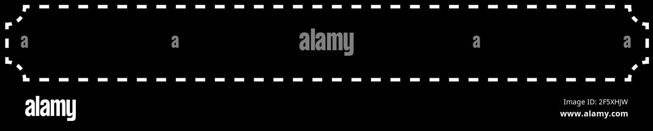 Dashed line border and frame vector element — Stock vector illustration ...