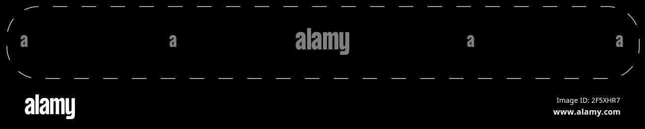 Dashed line border and frame vector element — Stock vector illustration ...