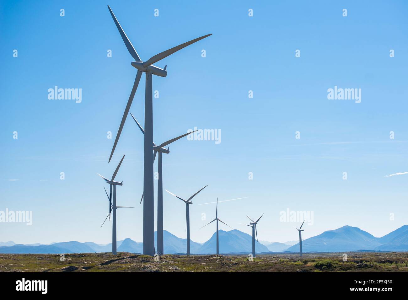 Renewable energy created by wind turbines in Norway are one part of the ...
