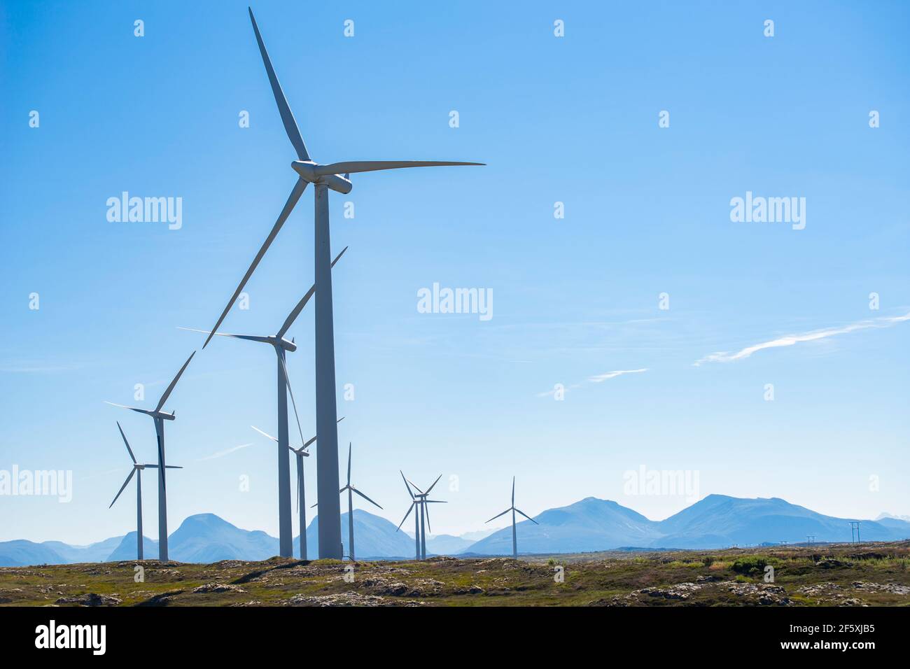 Renewable energy created by wind turbines in Norway are one part of the ...