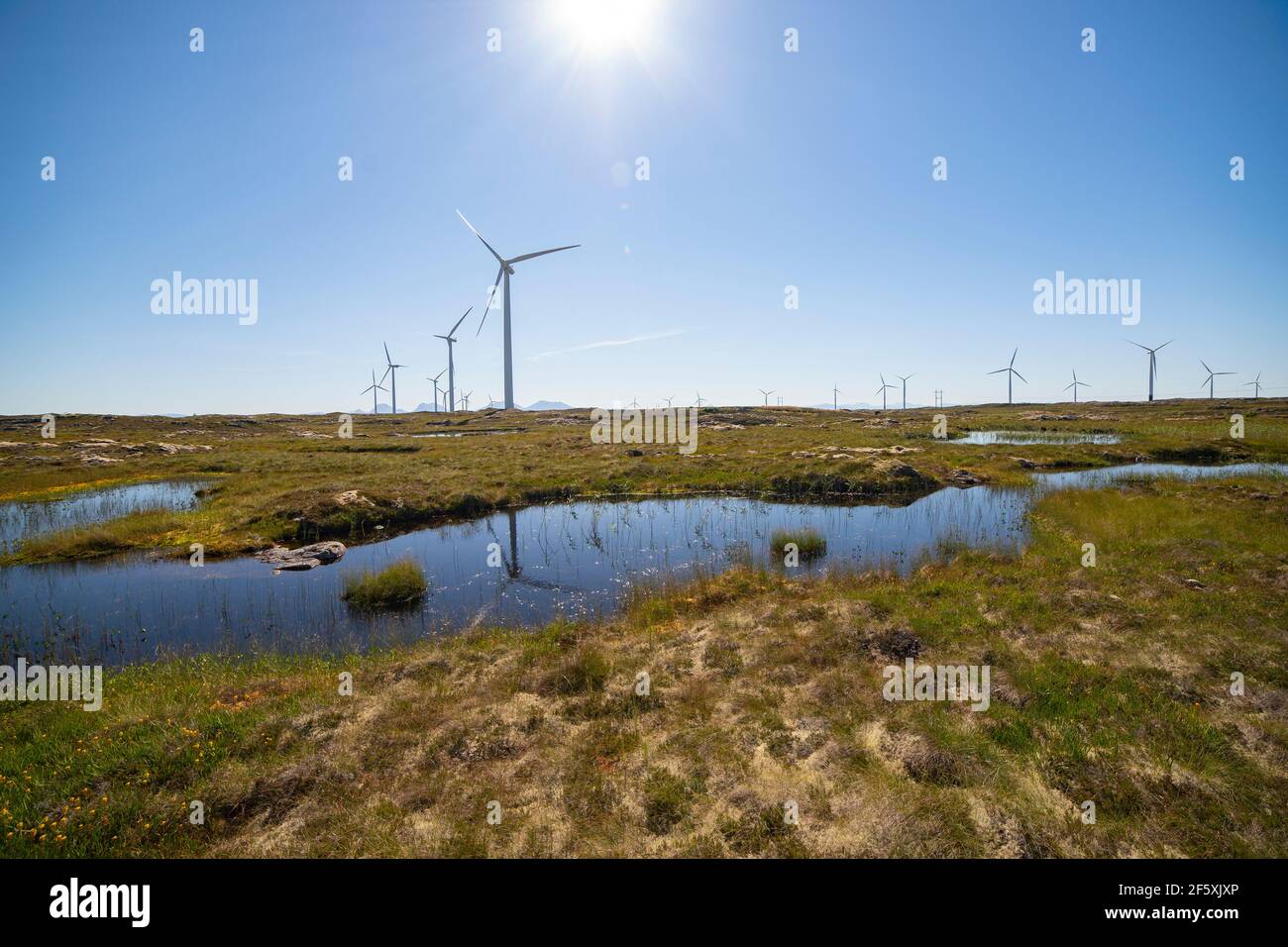 Renewable energy created by wind turbines in Norway are one part of the ...