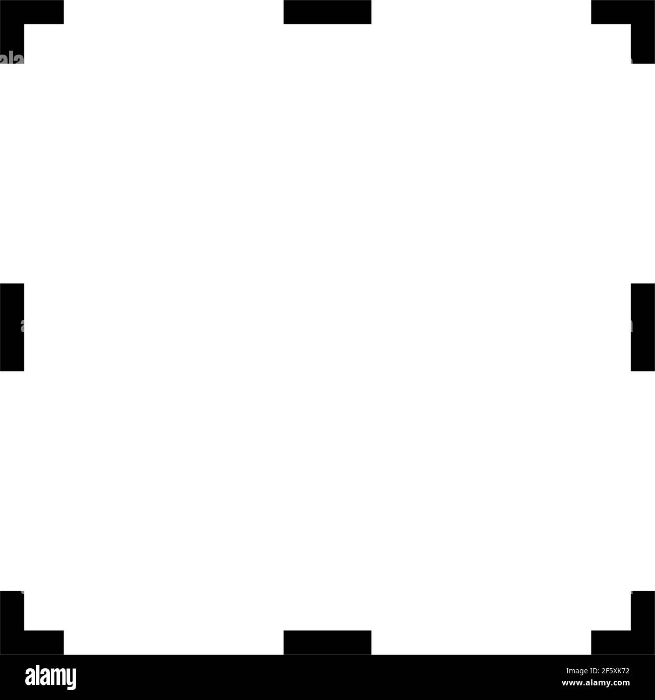 Dashed line border and frame vector element — Stock vector illustration ...