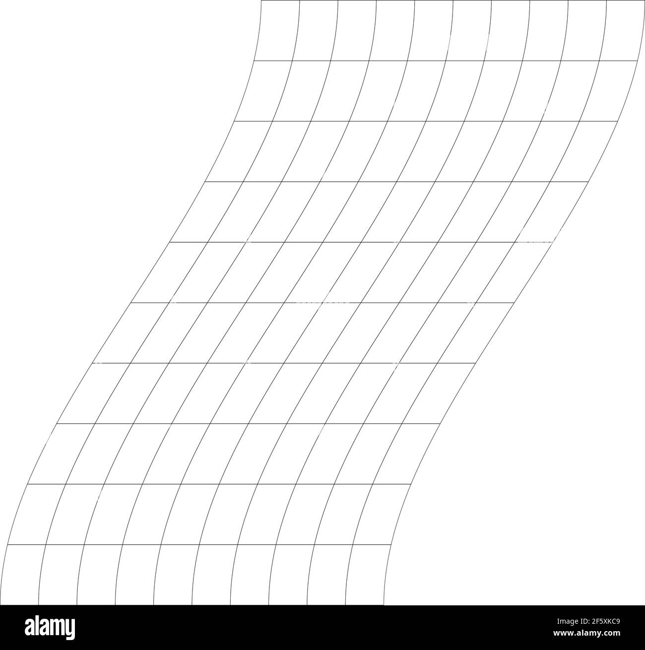 Grid, mesh with deform, distort effect. Abstract vector element — Stock ...