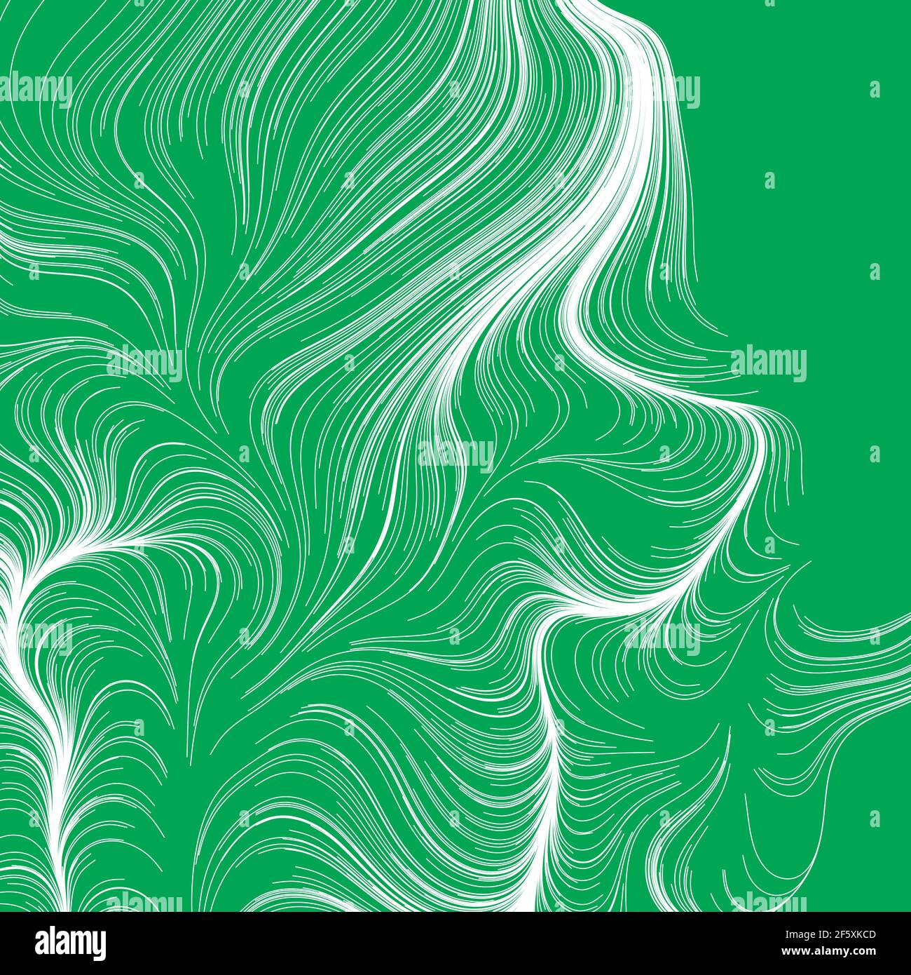 Abstract colorful render of random wavy, curvy, writhe lines design ...