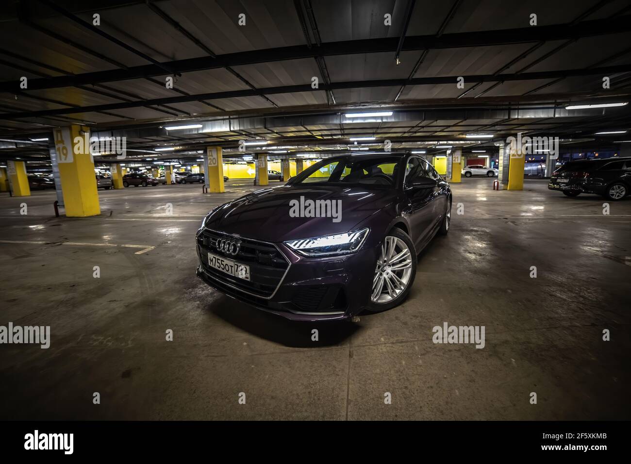 Moscow. Russia - January 16, 2020: Audi A7 Sportback Ultra Nova GT 1 of ...