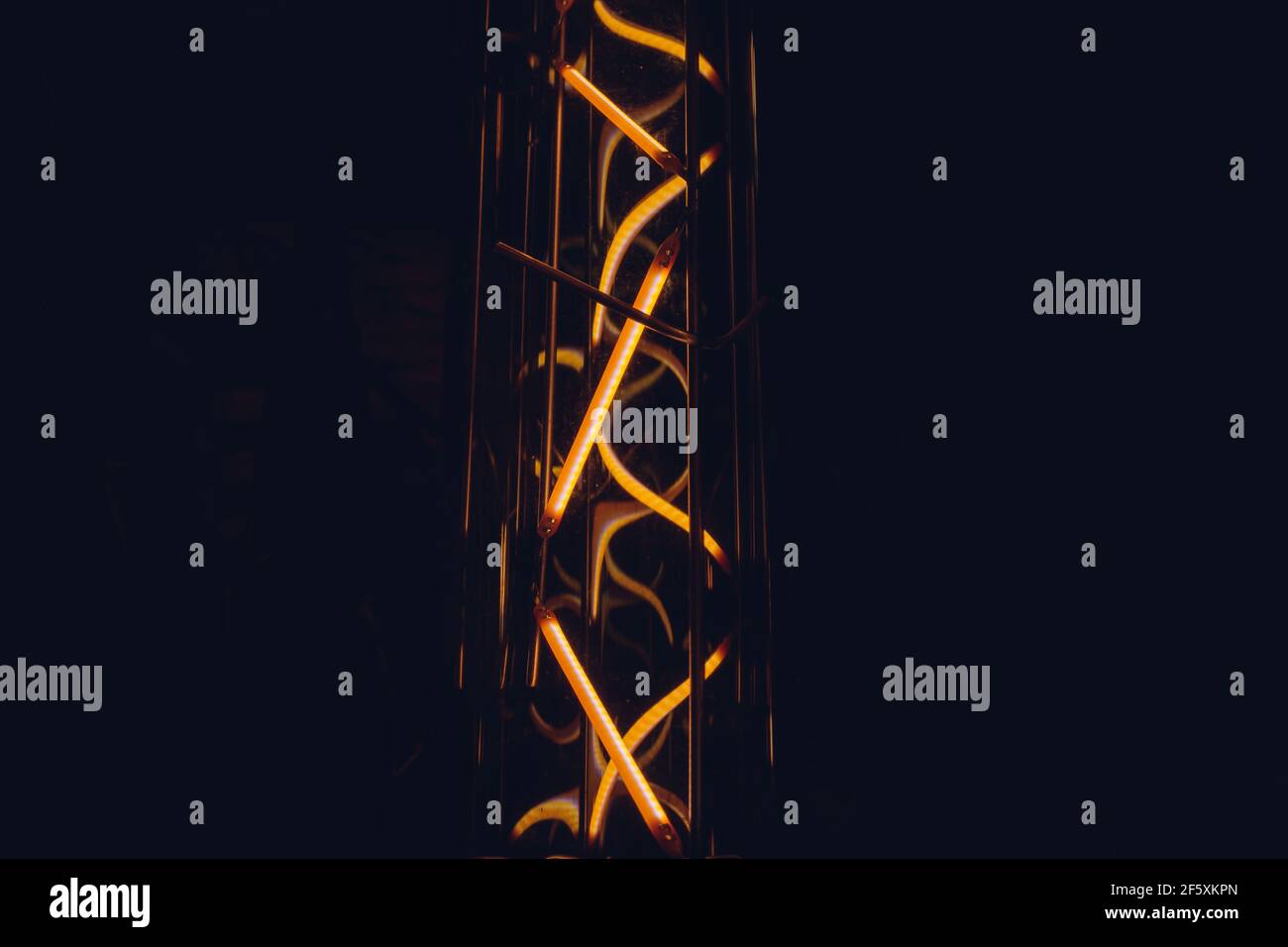 Old bulb filament design macro shot vintage Stock Photo - Alamy