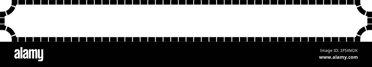 Dashed Line Border And Frame Vector Element — Stock Vector Illustration