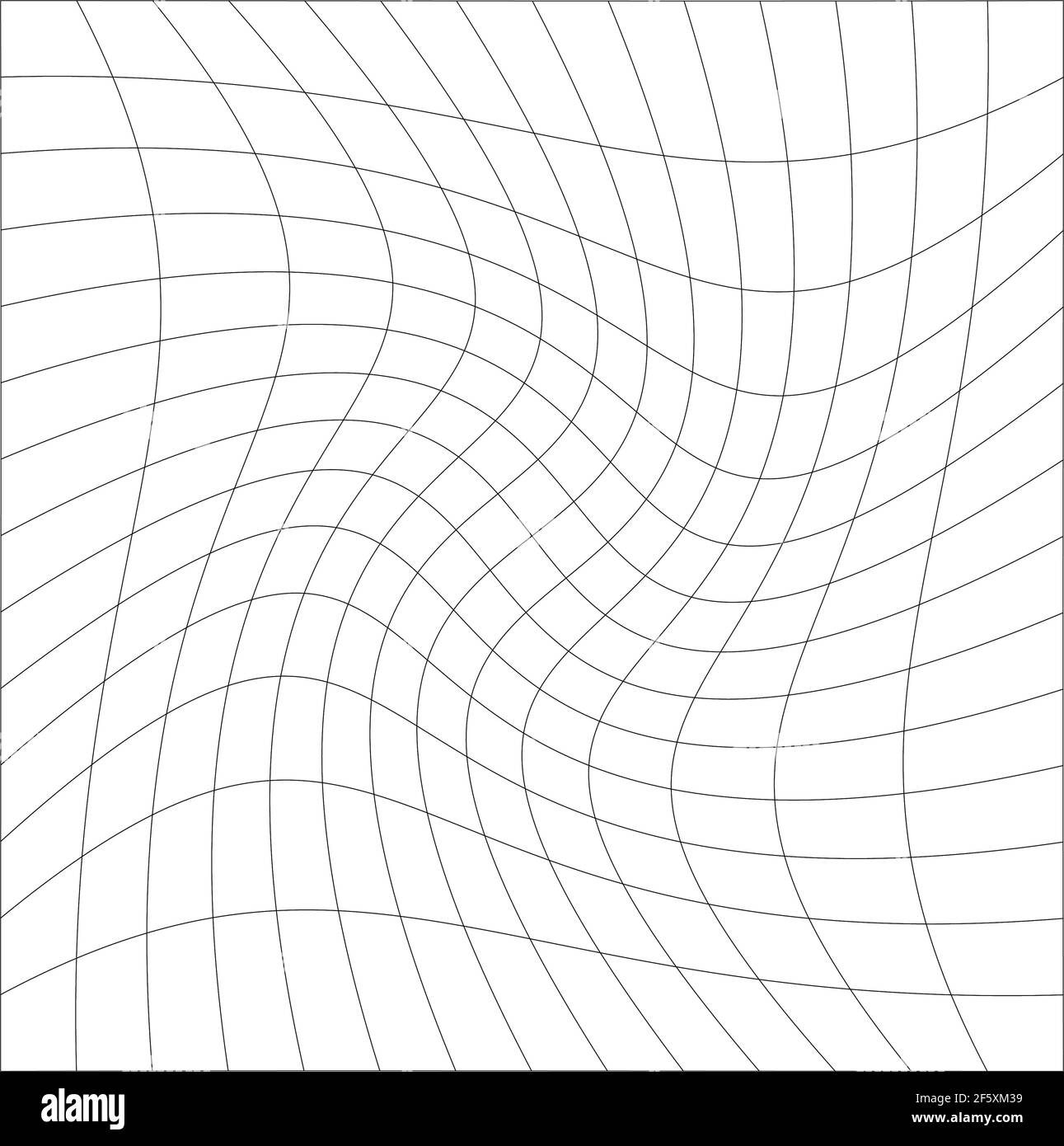 Grid, mesh with deform, distort effect. Abstract vector element — Stock ...