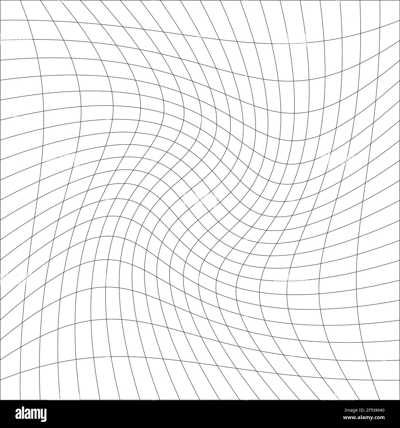Grid, mesh with deform, distort effect. Abstract vector element — Stock ...