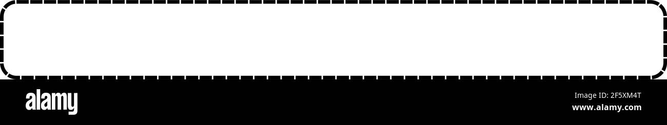 Dashed line border and frame vector element — Stock vector illustration ...