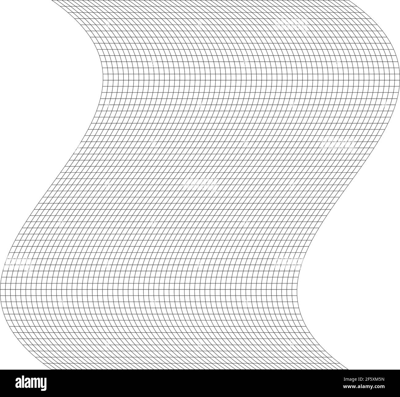 Grid, mesh with deform, distort effect. Abstract vector element — Stock ...