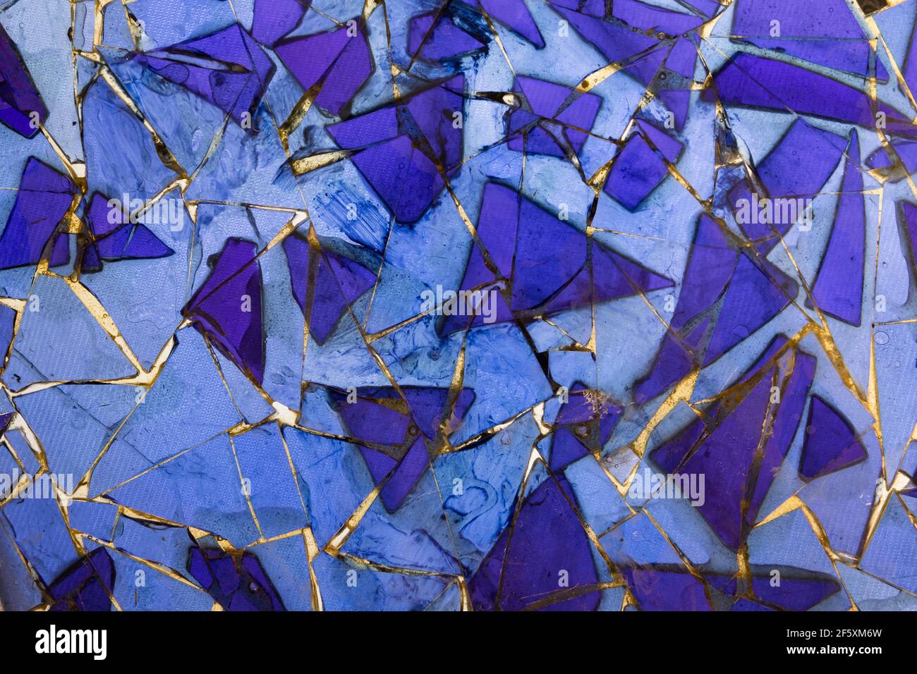 Purple Shattered Glass Background
