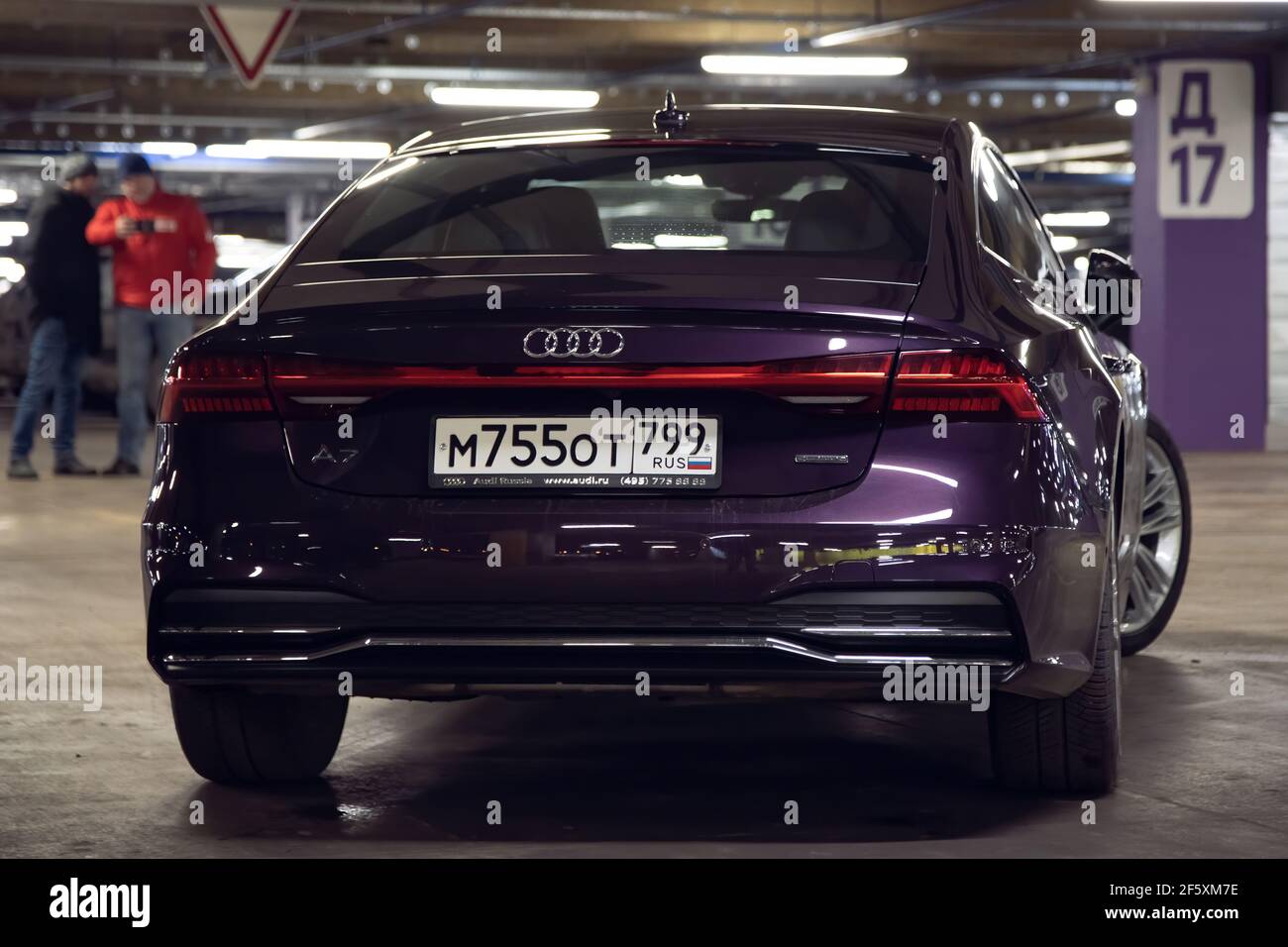 Moscow. Russia - January 16, 2020: Audi A7 Sportback Ultra Nova GT 1 of ...