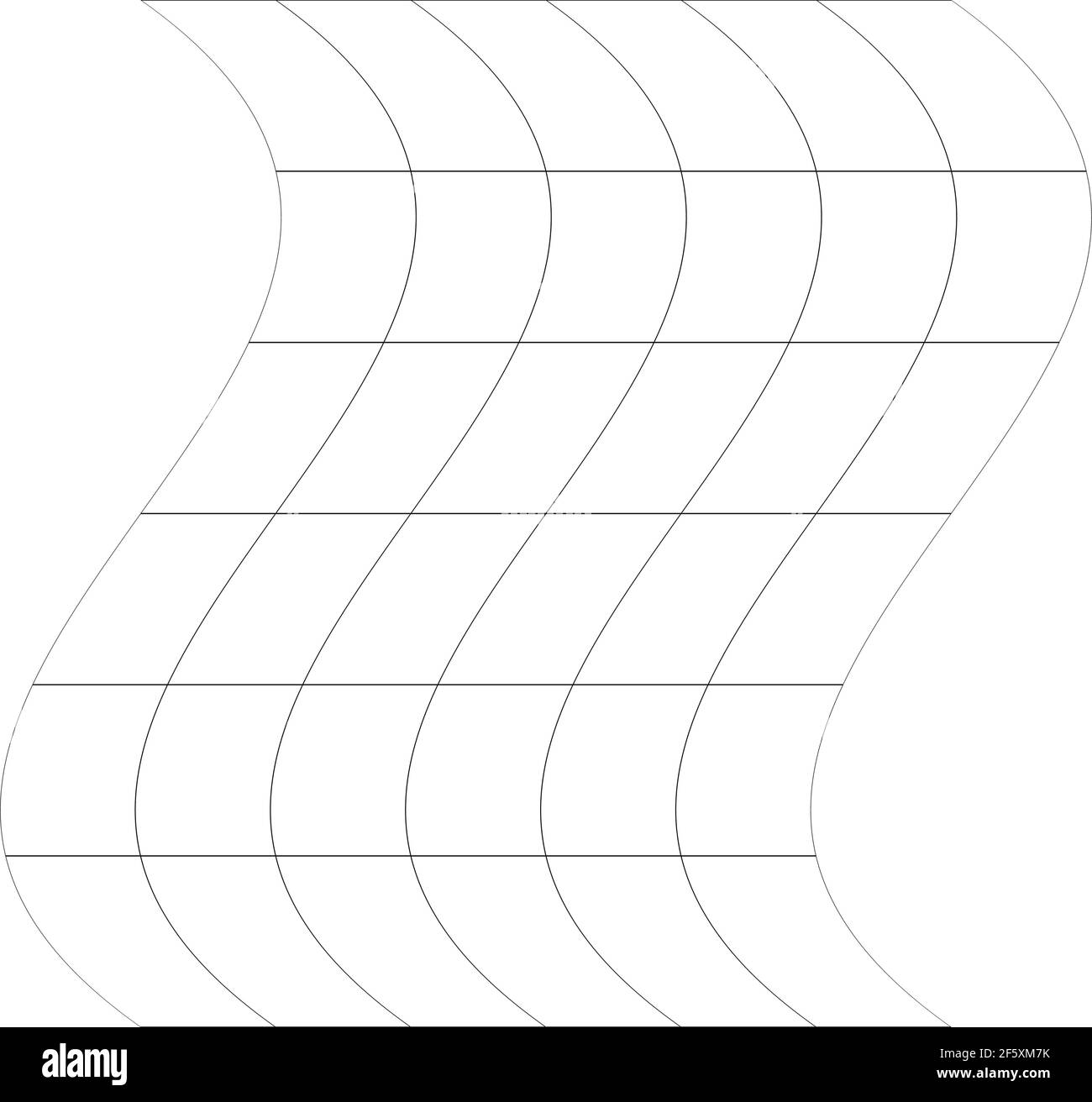 Grid, mesh with deform, distort effect. Abstract vector element — Stock ...