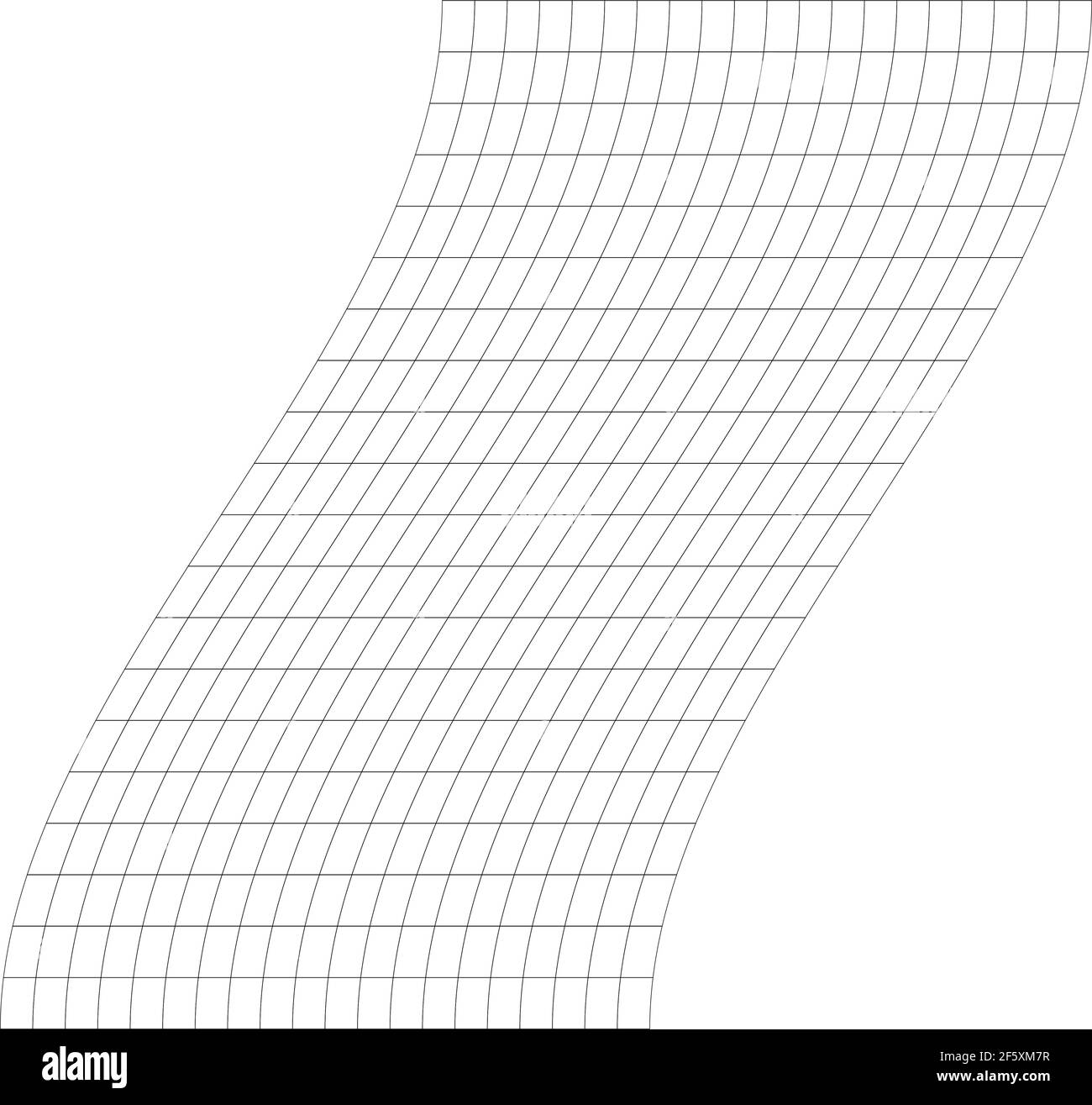 Grid, mesh with deform, distort effect. Abstract vector element — Stock ...