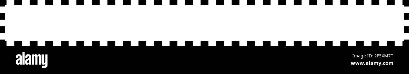 Dashed line border and frame vector element — Stock vector illustration ...