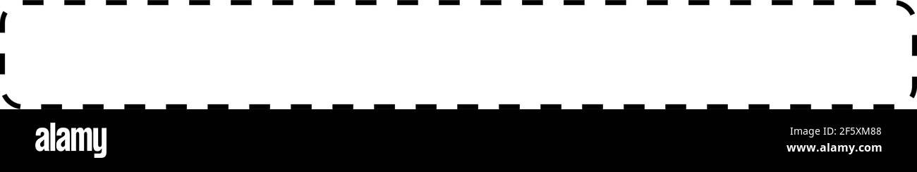 Dashed line border and frame vector element — Stock vector illustration ...