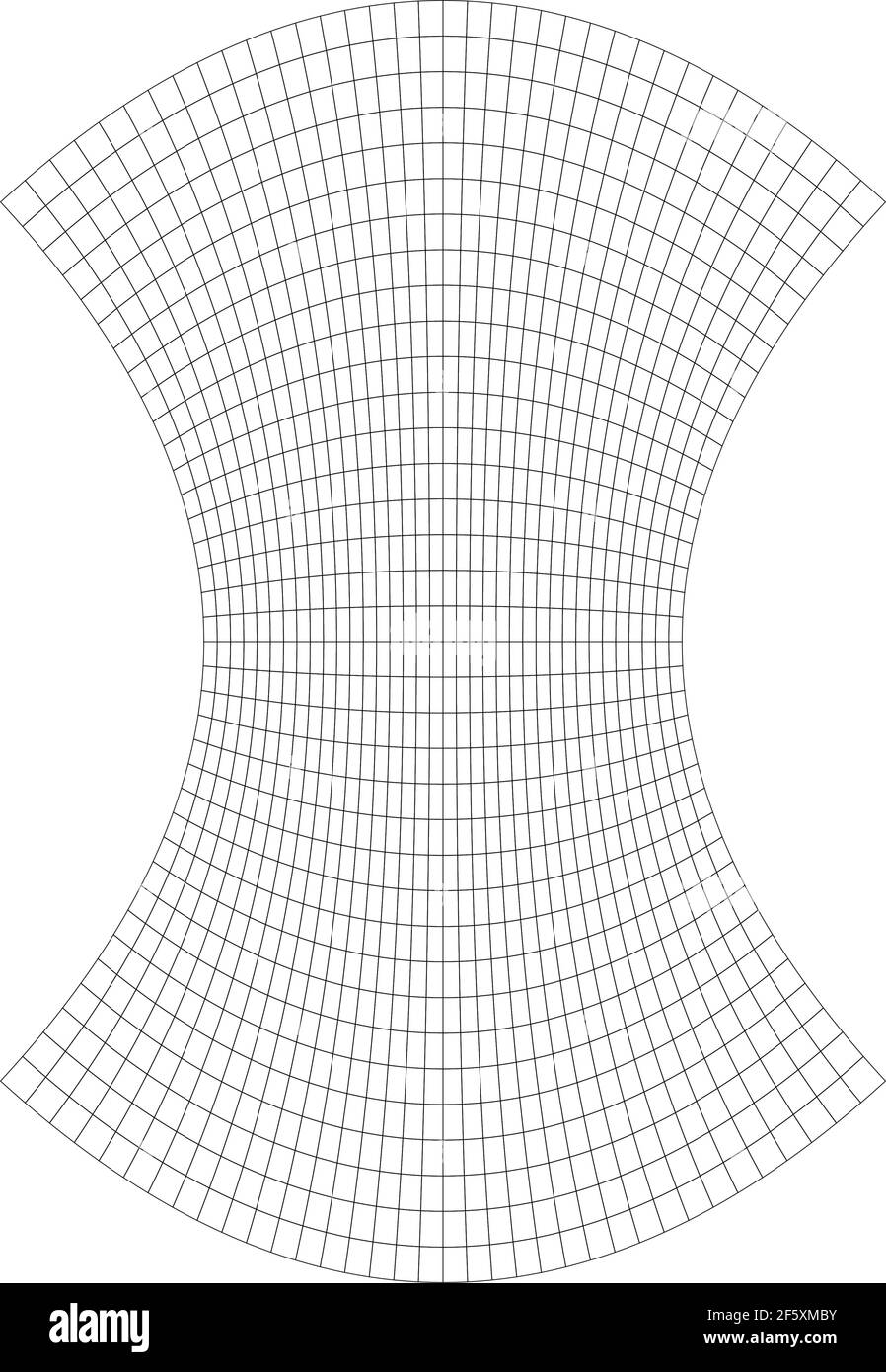 Grid, mesh with deform, distort effect. Abstract vector element — Stock ...
