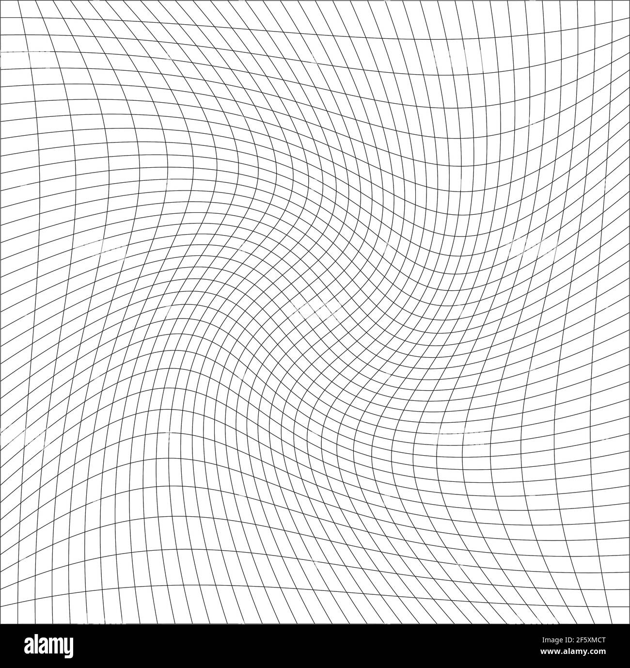 Grid, mesh with deform, distort effect. Abstract vector element — Stock ...
