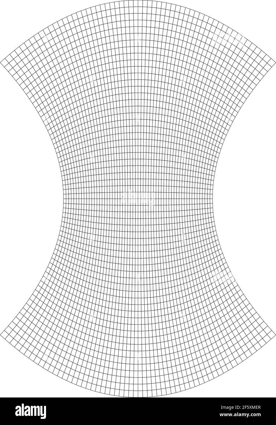 Grid, mesh with deform, distort effect. Abstract vector element — Stock ...