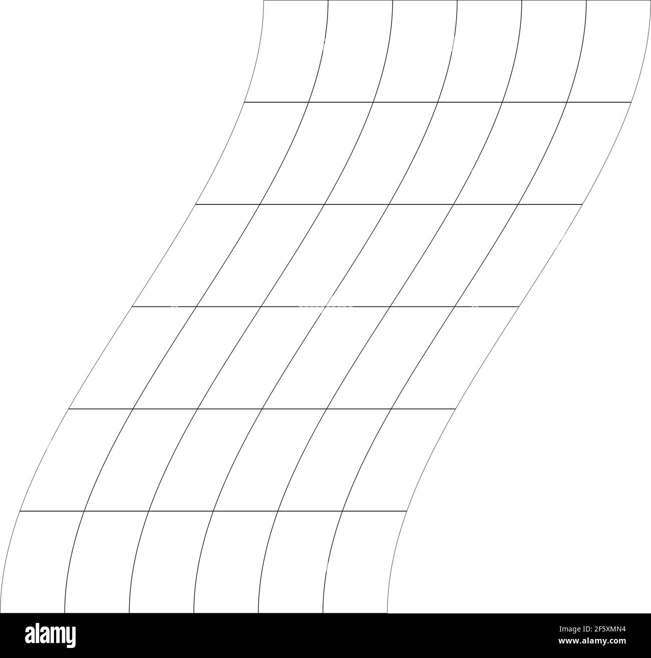 Grid, mesh with deform, distort effect. Abstract vector element — Stock ...