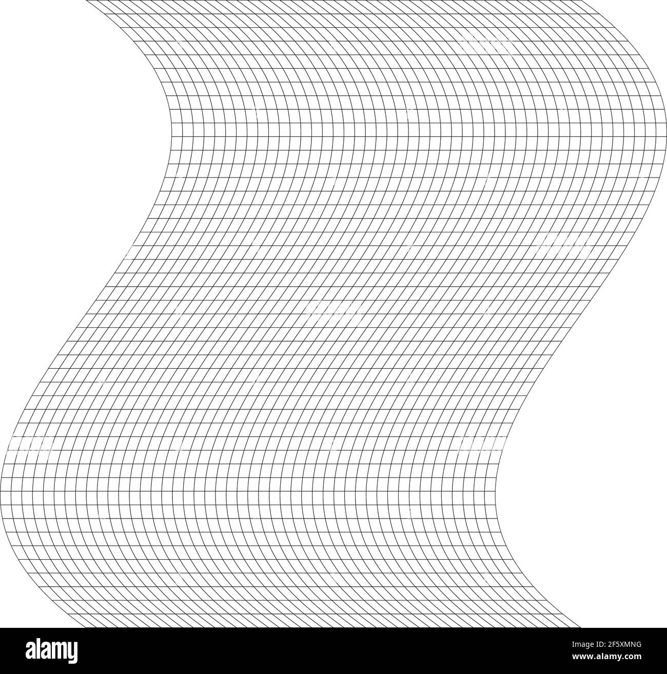Grid, mesh with deform, distort effect. Abstract vector element — Stock ...