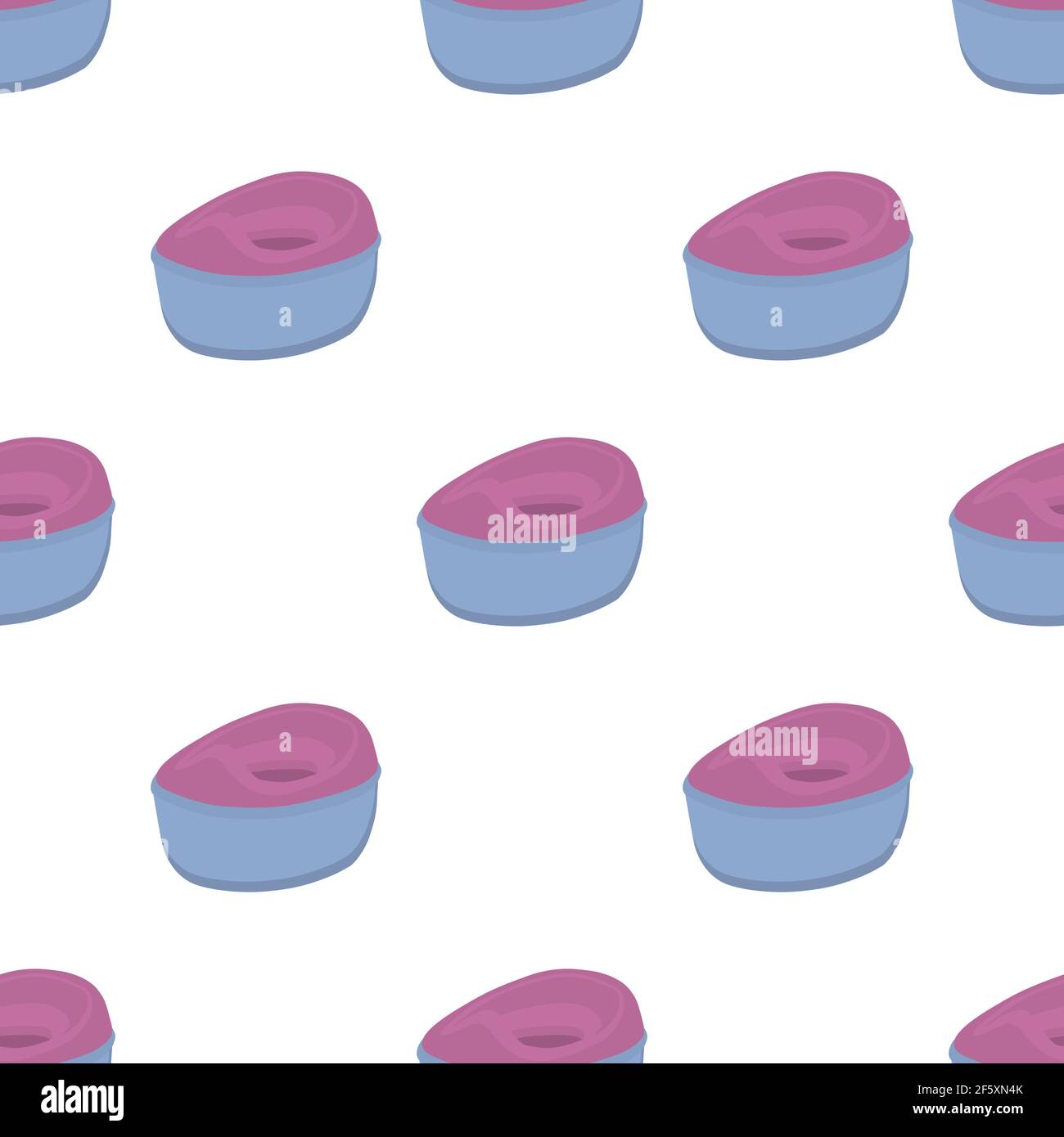 Abstract seamless plastic baby pots with comfortable handle, kid potty ...