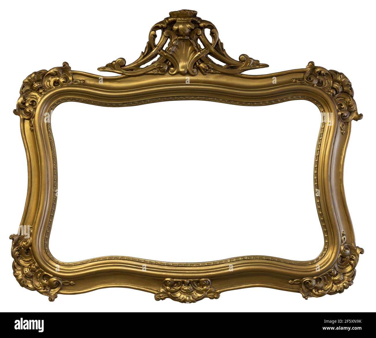 gold frame or photo frame isolated on the white background Stock Photo ...