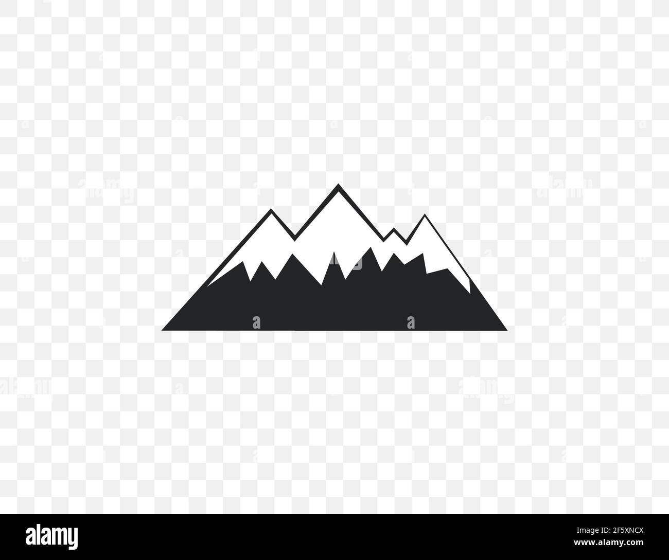 Vector illustration. Adventure hill mountain icon Stock Vector Image ...