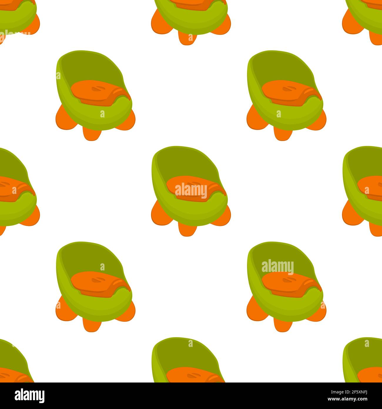 Abstract seamless plastic baby pots with comfortable handle, kid potty ...